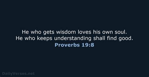 Proverbs 19 8 Bible Verse Web
