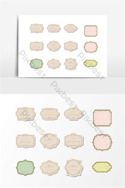 Simple Text Box Border Design PNG Images AI Free Download Pikbest