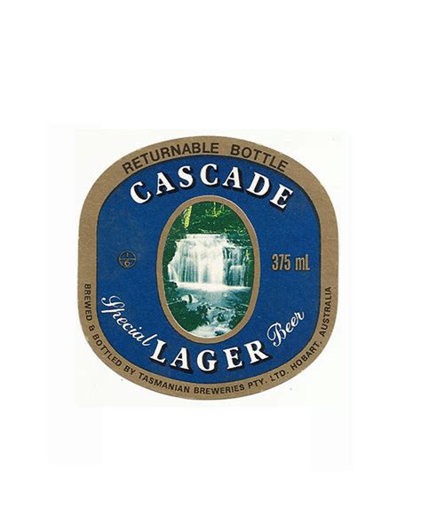 RÓtulo Cascade Special Lager Beer 375 Ml Australia