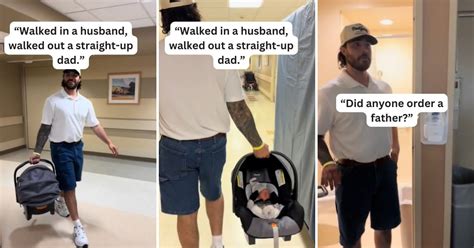 Man Shows Up With Dad Starter Pack To The Hospital Room — And Its A