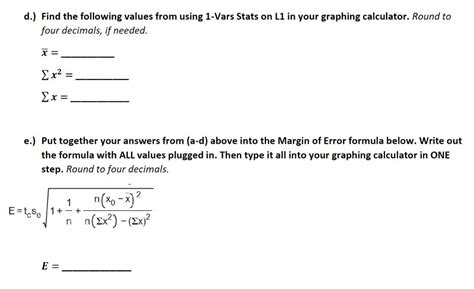 Solved Linear Regression Prediction Interval Worksheet Show