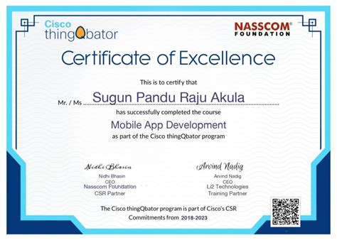 Sugun Pandu Raju Akula On Linkedin Mobileappdevelopment Certification
