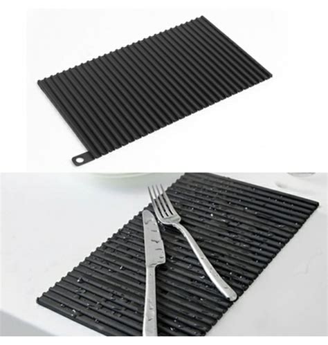 요비월드 실리콘 드라잉 매트 30cm 블랙 식탁테이블매트 식기매트 주방건조매트 티몬