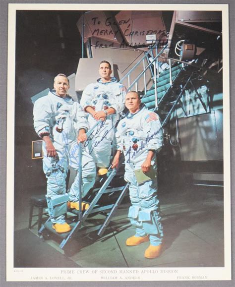 Sold At Auction Apollo 8 Crew Signed Vintage Nasa Lithograph