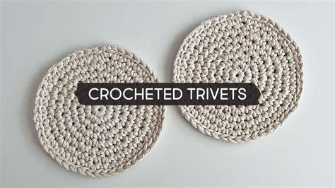 Diy Crocheted Trivets Using Macramé Cord