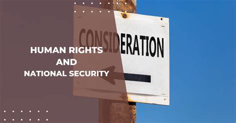 The Intersection Of Human Rights And National Security Key