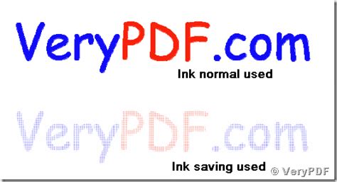 How To Save Ink When Printing Documents Verypdf Knowledge Base