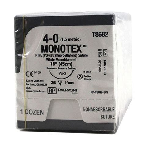 Monotex® Ptfe Polytetrafluoroethylene White Monofilament Non