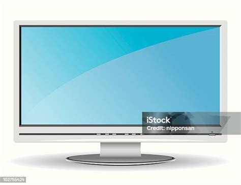 회색 Lcd 모니터 Tv 세트 0명에 대한 스톡 벡터 아트 및 기타 이미지 0명 Hdtv Lcd Istock