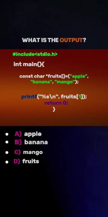 Subscribe And Comment Your Answer Coding Programming C Coder Reels
