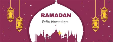 Free Ramadan Facebook Cover Banner In Illustrator Eps  Png Psd