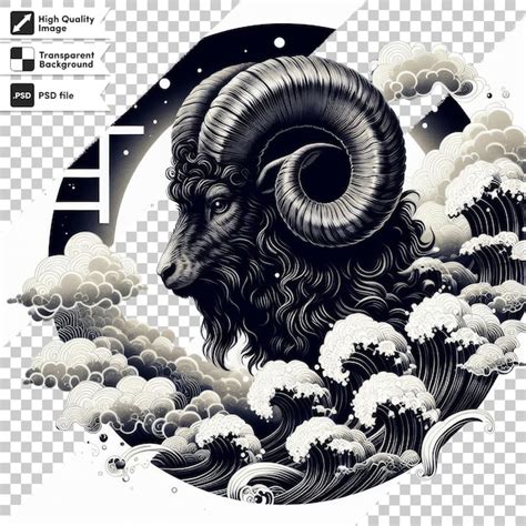 A Poster For A Ram With A Black Head And The Word Ram On It Premium