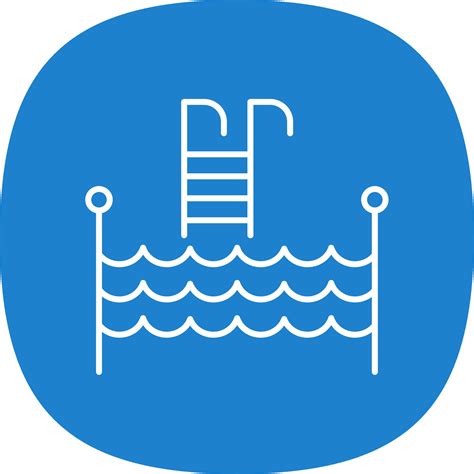 Swimming Pool Line Curve Icon Vector Art At Vecteezy