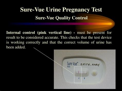 Ppt Sure Vue Urine Hcg Pregnancy Test Powerpoint Presentation Free