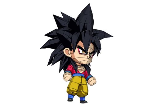 Chibi Goku Ssj 4 Dragon Ball Kit168 Shop Đồ Chơi Mô Hình Giấy Papercraft Toy
