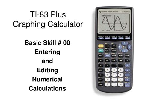PPT TI 83 Plus Graphing Calculator PowerPoint Presentation Free Download ID 6882133