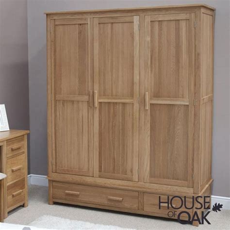 Opus Solid Oak Triple Wardrobe House Of Oak