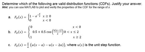 solved determine which of the following are valid