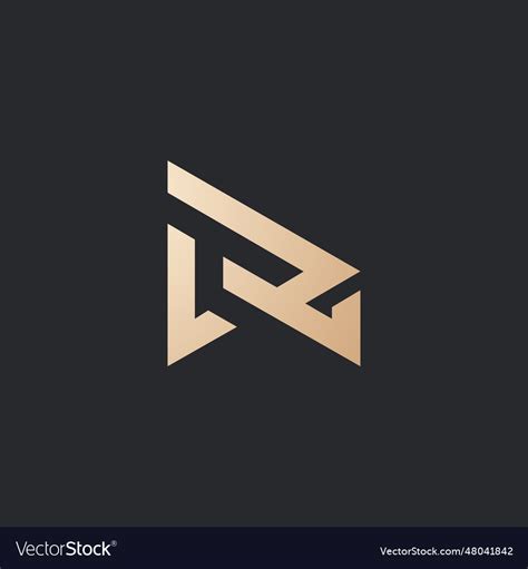 Dr Initial Letter Logo Design Image Royalty Free Vector
