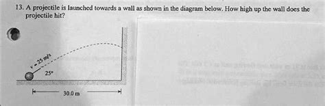 Solved Please Show All Work Thanks A Projectile Is Launched
