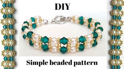 Elegant Beaded Bracelet Diy Jewelry Making Tutorial Youtube