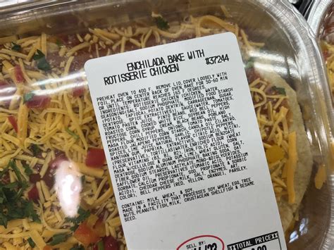 Costco Chicken Enchilada Bake Cooking Instructions And Calories