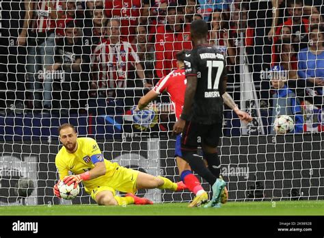 Atletico´s Jan Oblak In Action During Champions League Match Day 5