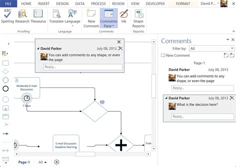 Annotating Visio Diagrams With Issues Microsoft Visio 2013 Business