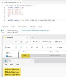 How To Write Multiple Lines To A File In Powershell Powershellfaqs