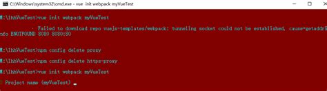 Vue Init Webpack Namexxx 报错问题 Csdn博客