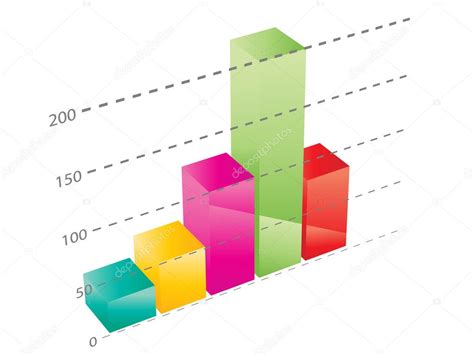 Beautiful 3d Business Graph Illustrated — Stock Vector © Biljuska1 1800245