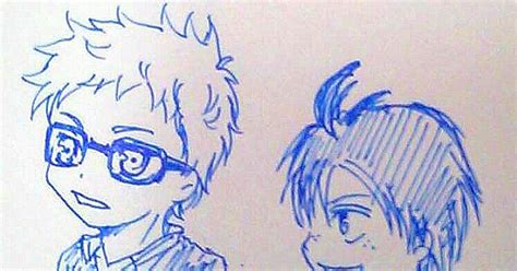 落書き 【腐向け】ハイキュー落書き【月山松花及岩】 す～小説アカで活動中のマンガ Pixiv