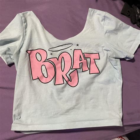 Y2k Brat Crop Top Tight Fitting Depop