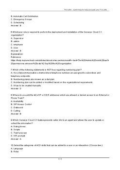 Genesys Cloud CX GCP GCX Exam Dumps By Victoria Meisel TPT