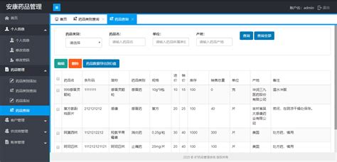 java springboot mysql安康药品管理系统 代码 当牛作码