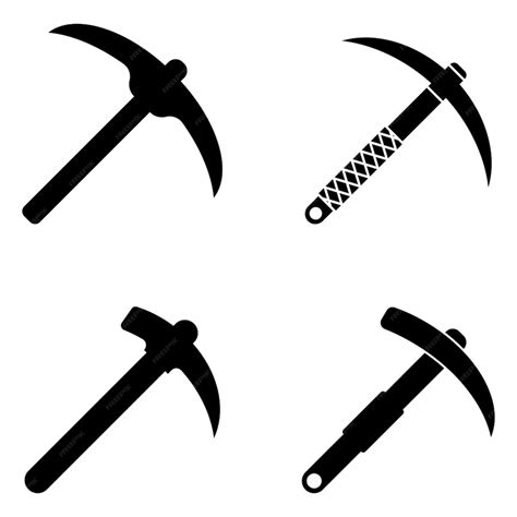 Premium Vector Pickaxe Icon Vector