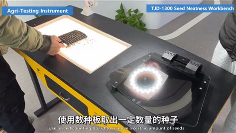 Vertical Seed Neatness Workbench For Testing Check The Seed