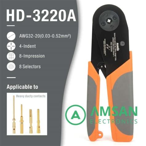 Promo Iwiss Hd 3220a W1 Aviation Terminal M22520 2 01 Awg32 20 Crimper