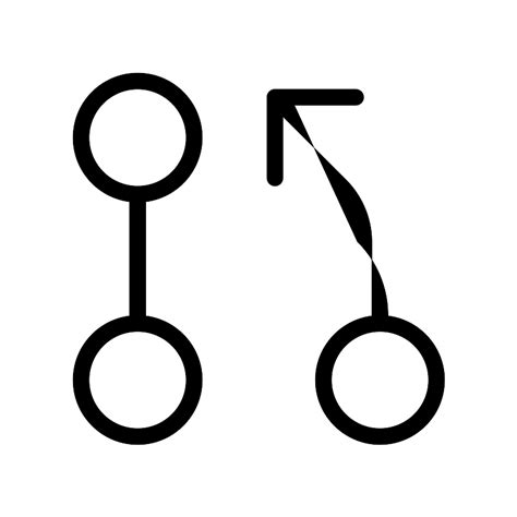 Git Pull Request Thin Vector SVG Icon SVG Repo