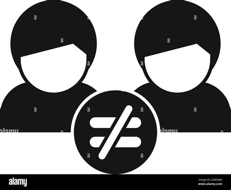 Two Businessmen Separated By Inequality Symbol Showing Concept Of Gender Inequality Stock Vector Two Businessmen Separated By Inequality Symbol Showing Concept Of Gender Inequality Stock Vector