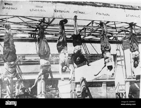 Benito Mussolini 1883 1945 Niedergang 1943 1945 Die Leichen
