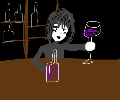 Goth Bartender Drawception