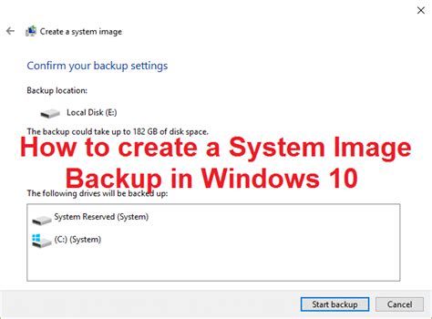 How To Create A System Image Backup In Windows 10 TechCult