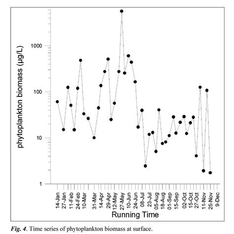 Time Series Of Phytoplankton Biomass At Surface Download Scientific