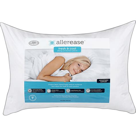 Allerease Fresh And Cool Allergy Protection Pillow White Standard