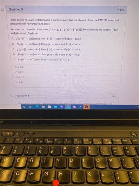 solved d question 5 4 pts please choose all correct