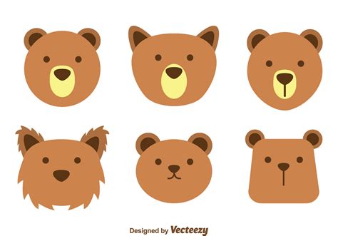 Brown Bear Face Vectors Download Free Vector Art Stock Graphics And Images