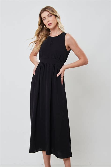 VESTIDO MIDI CREPE