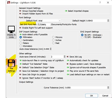 Unable To Access SHX Fonts Lightburn 1 0 06 LightBurn Software