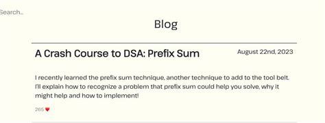 To Whoever Liked My Prefix Sum Blog Postthank You 😭 So Cool To See